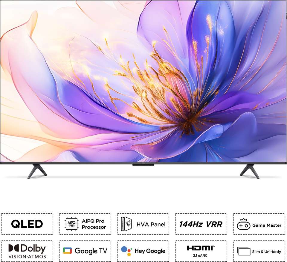 TCL T89C 139 cm (55 inch) QLED Ultra HD (4K) Smart Google TV with HVA ...