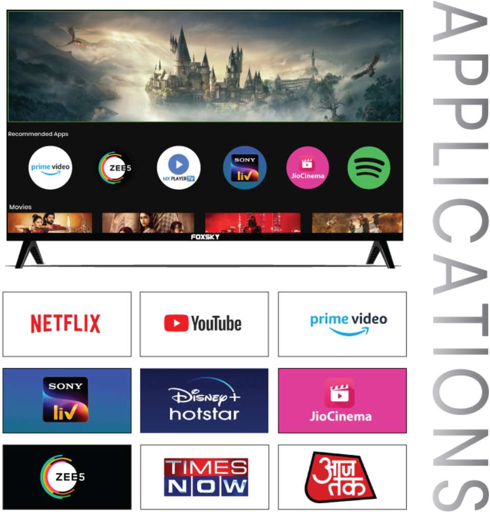 Foxsky 109 cm (43 inch) Full HD LED Smart Android TV Online at best ...