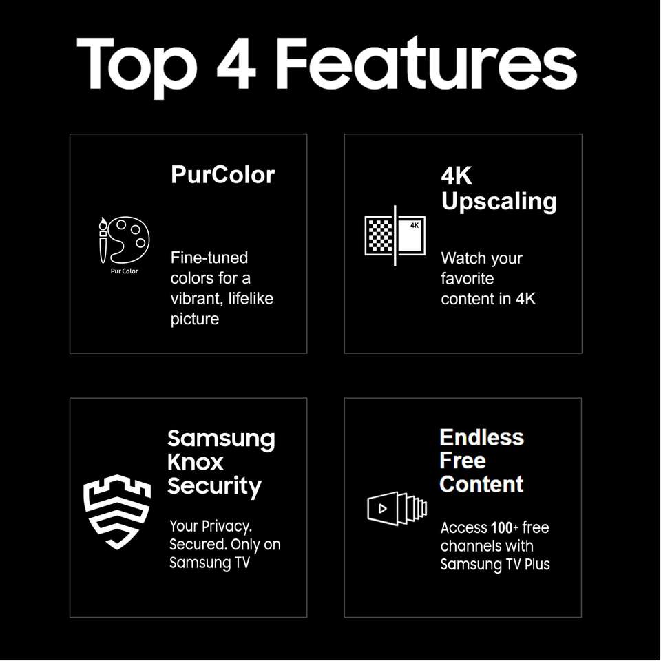 Samsung Crystal 4K Vivid 125 cm (50 inch) Ultra HD (4K) LED Smart Tizen ...