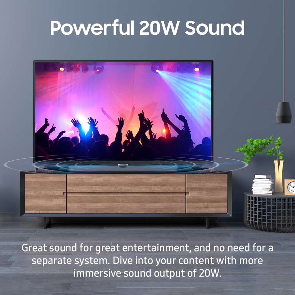 Samsung 108 cm (43 inch) Full HD LED Smart Tizen TV with HDR | PurColor ...