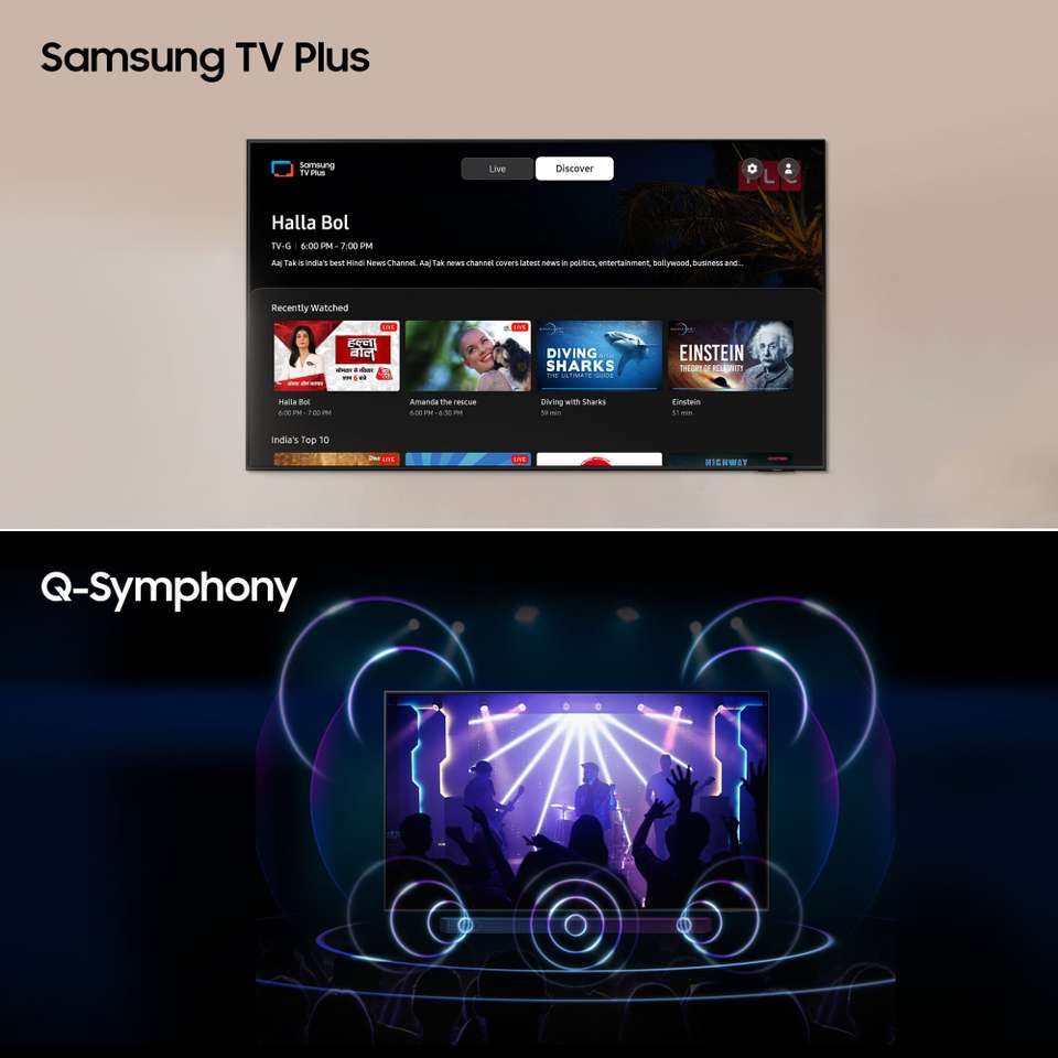 Samsung Crystal 4K iSmart Series 108 cm (43 inch) Ultra HD (4K) LED ...