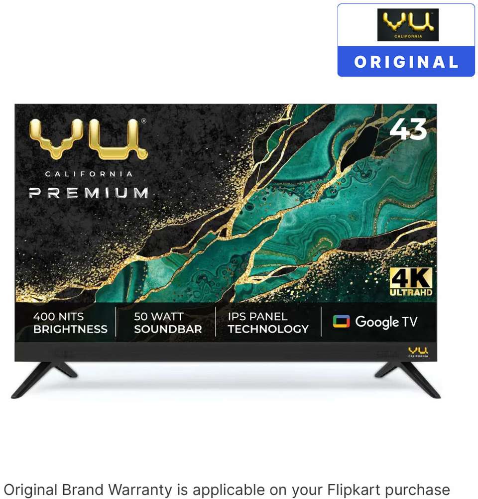 Vu 108 cm (43 inch) Ultra HD (4K) LED Smart Google TV Online at best ...