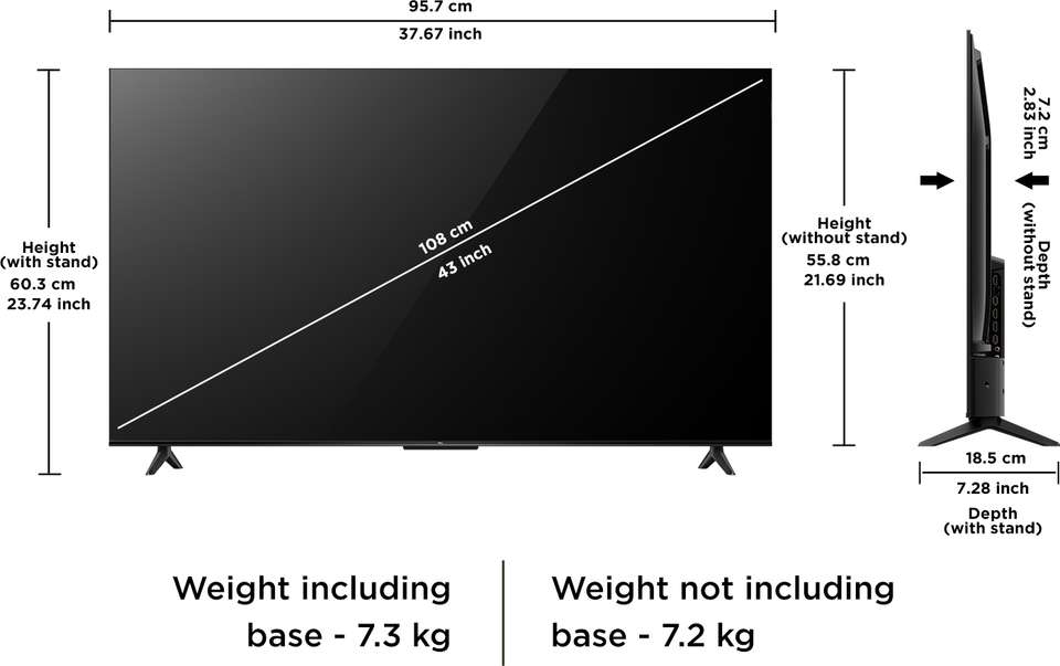 iFFALCON U65 108 cm (43 inch) Ultra HD (4K) LED Smart Google TV with ...