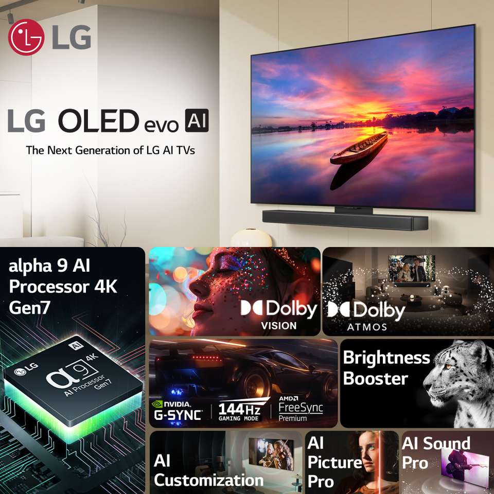LG AI TV OLED evo C4 139 cm (55 inch) OLED Ultra HD (4K) Smart WebOS TV ...