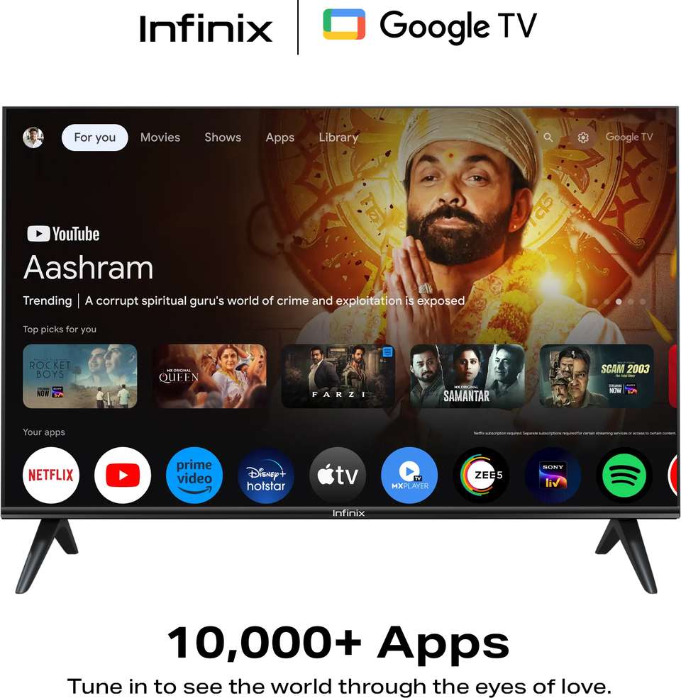 Infinix 109 cm (43 inch) QLED Ultra HD (4K) Smart Google TV Online at ...