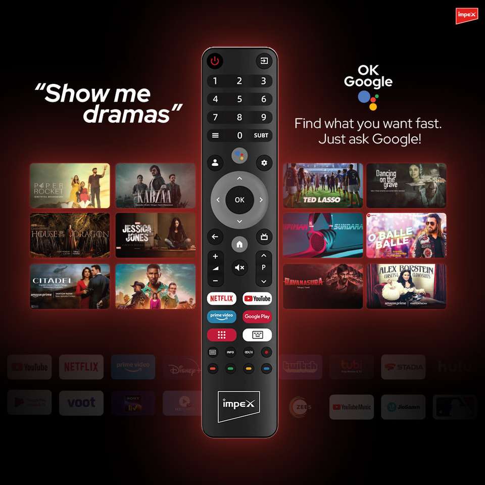 IMPEX 139 cm (55 inch) Ultra HD (4K) LED Smart Google TV with Dolby ...