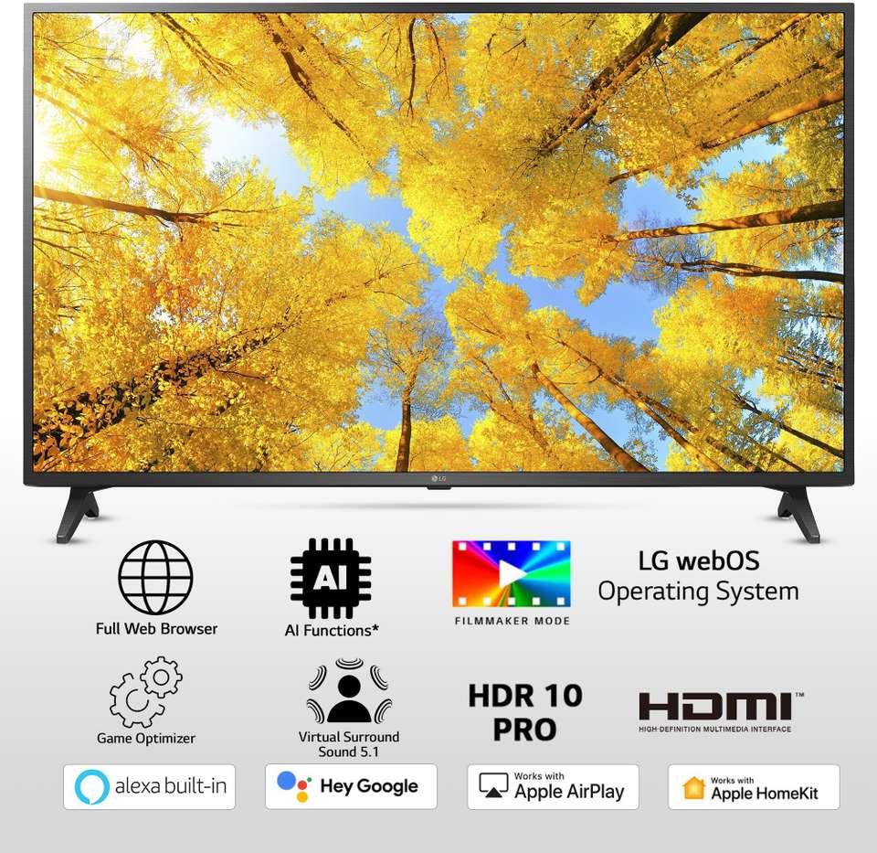 LG UQ7500 139 cm (55 inch) Ultra HD (4K) LED Smart WebOS TV with ...