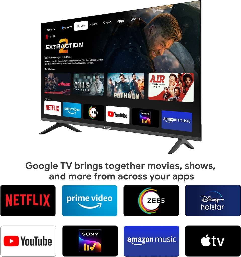 ONIDA NEXg 139 cm (55 inch) Ultra HD (4K) LED Smart Google TV with ...
