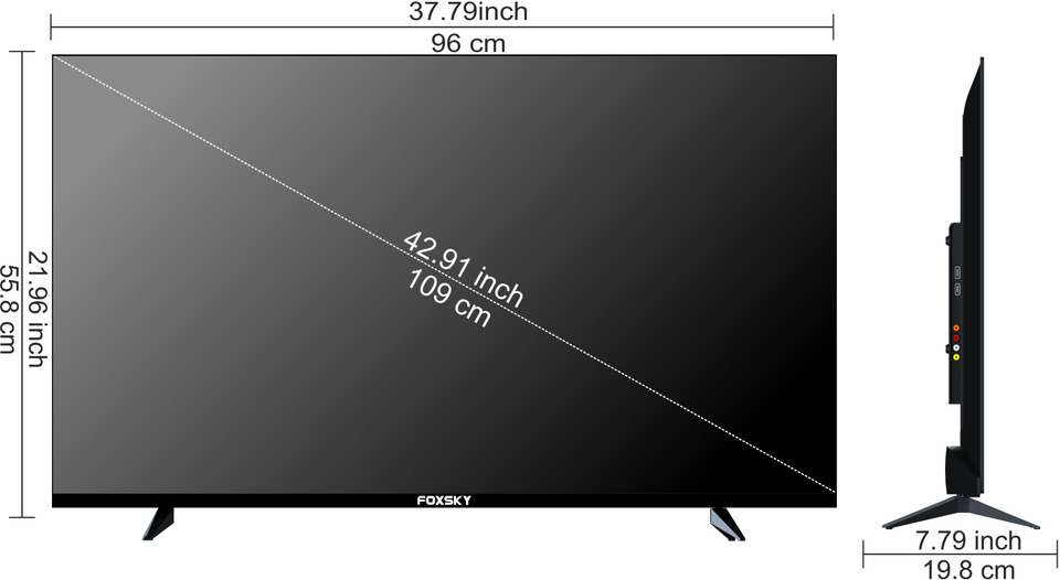 Foxsky 109 cm (43 inch) Full HD LED Smart Android TV Online at best ...