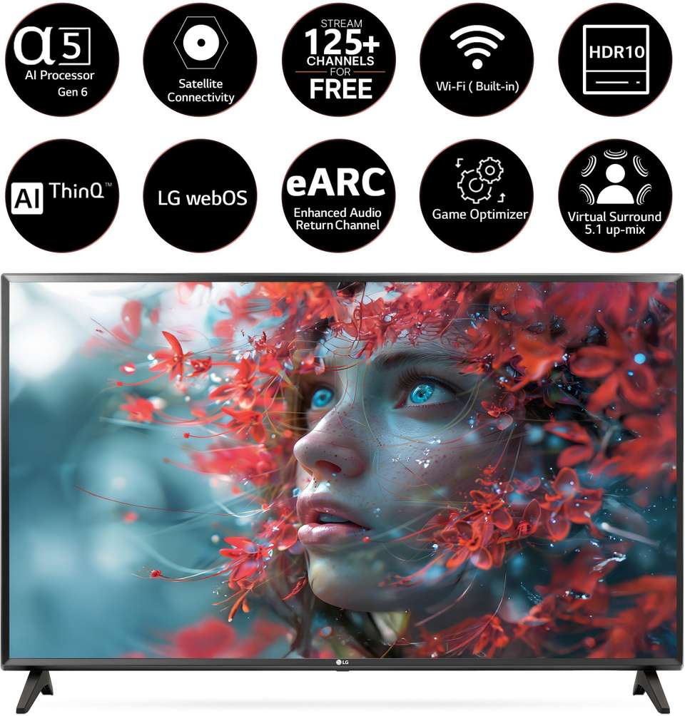 LG LR570 80 cm (32 inch) HD Ready LED Smart WebOS TV with Alpha5 Gen 6 ...