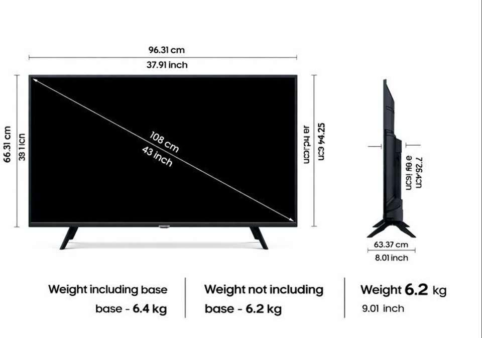 Samsung SAMSUNG F5500 108 cm (43 inch) Full HD LED Smart Tizen TV with ...