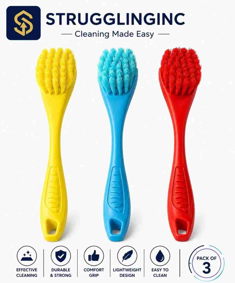 STRUGGLINGINC Kitchen & Wash Basin | Strong Plastic Handle Plastic Wet ...