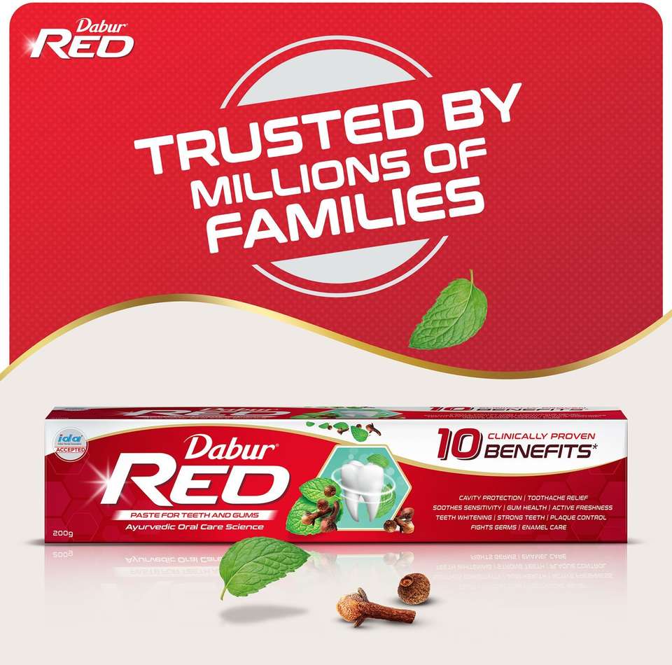 Dabur Red Ayurvedic Paste (Combo Pack 1+1, 500g-each) Toothpaste - Buy ...