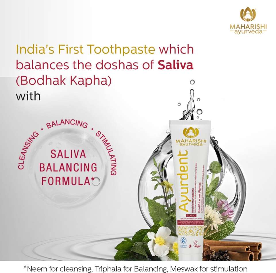MAHARISHI ayurveda Ayurdent Classic Toothpaste, For Toothache, Bleeding ...
