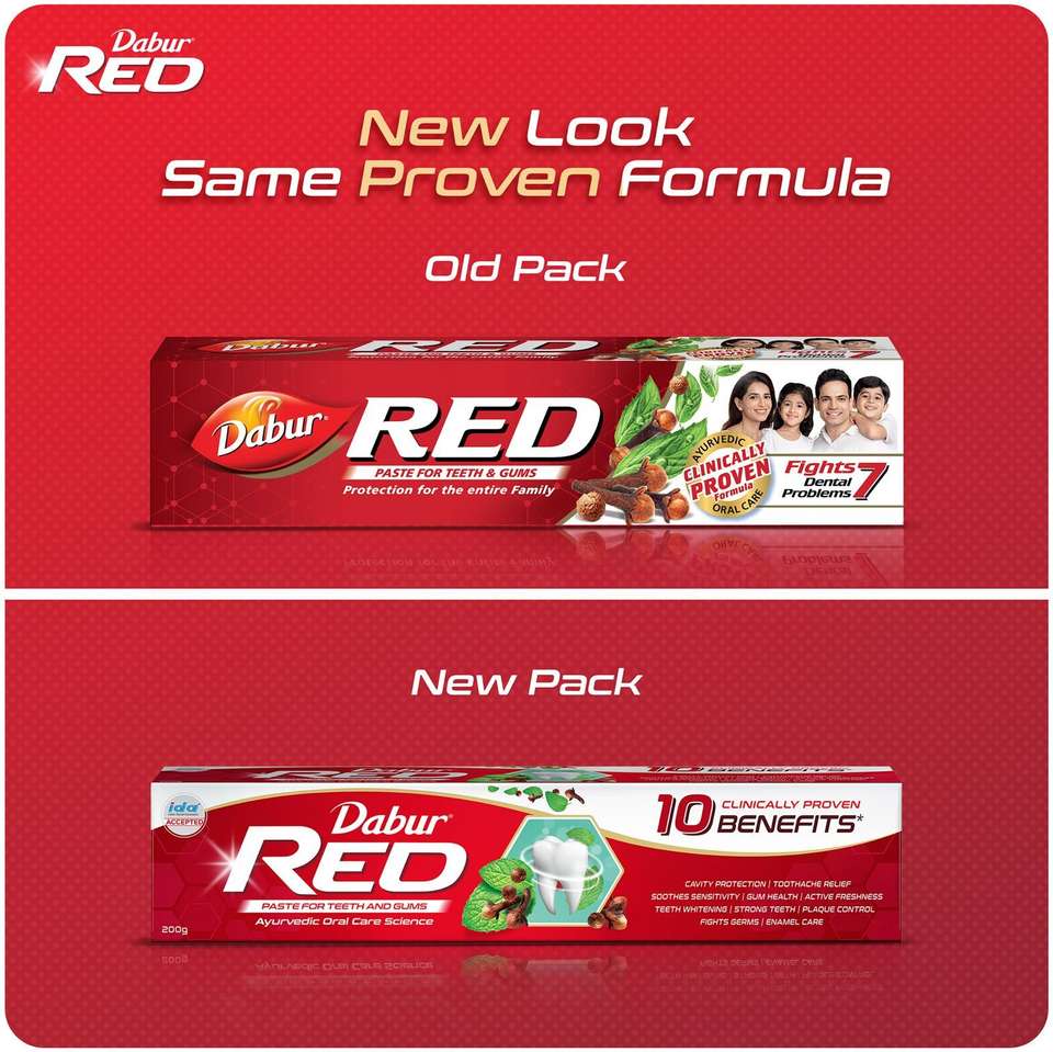 Dabur Red Ayurvedic Paste (Combo Pack 1+1, 500g-each) Toothpaste - Buy ...
