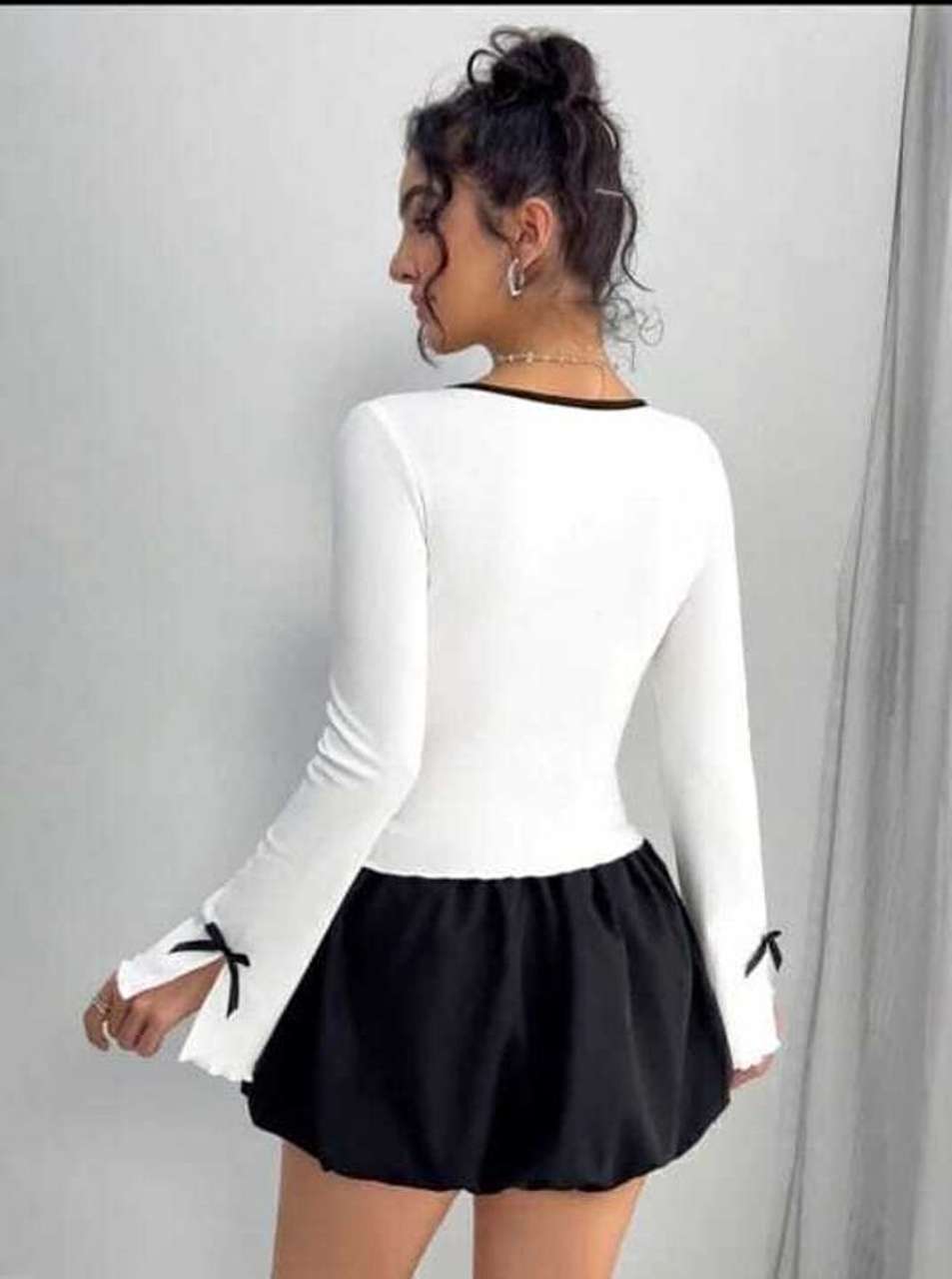 SWEATYFASHION Casual Self Design Women White Top - Buy SWEATYFASHION ...
