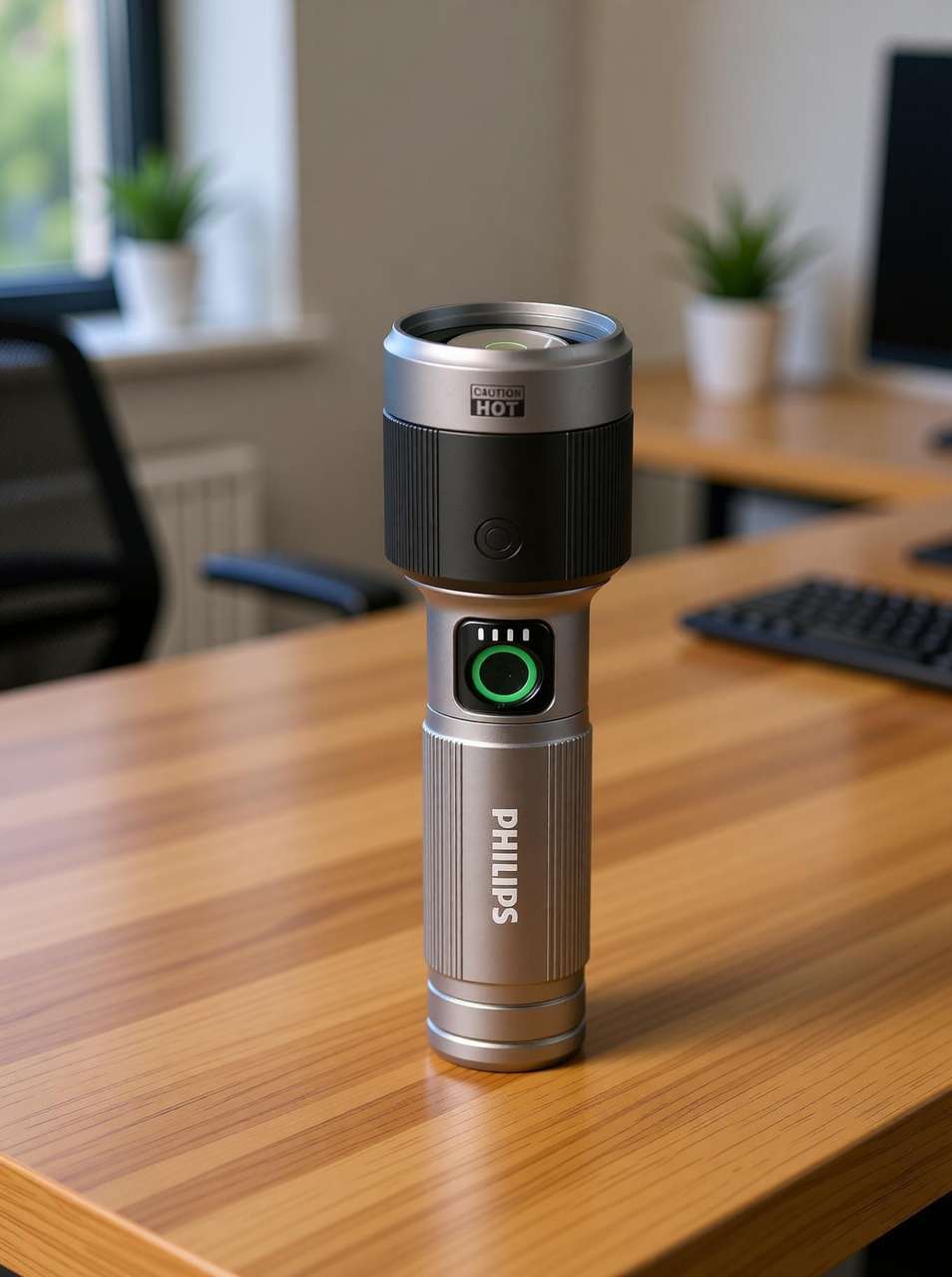 PHILIPS Aircraft Aluminium Alloy, Zoom LED Flashlight – 1450 lm ...