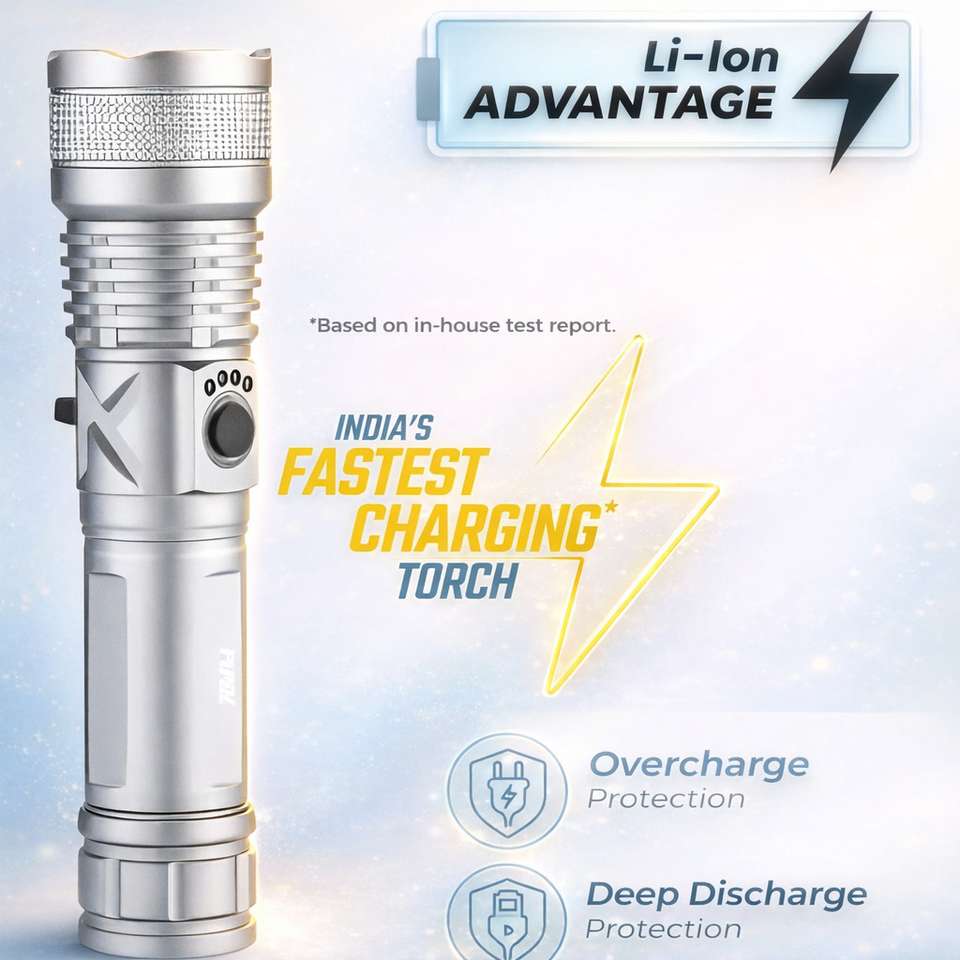 Shamsa X504 Rechargeable Torch Light Powerful LED Flashlight Outdoor ...