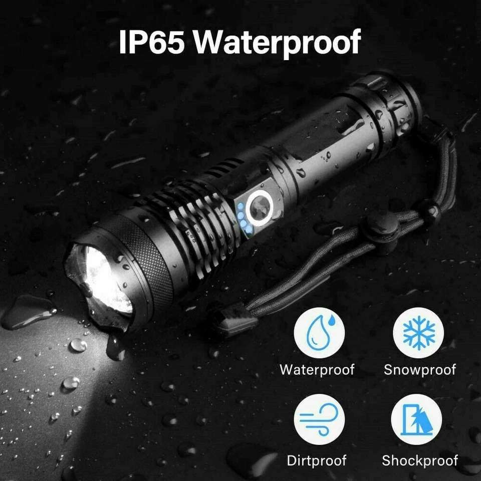 Dazzel Flex Powerful Torch Bright Flash Light, Waterproof Tactical Long ...