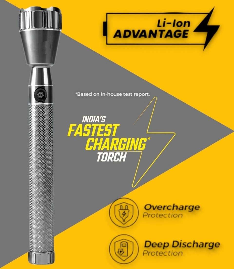 Sagaft X379 (LED ZOOMABLE TORCH) 200W Super Bright Torch Price in India ...