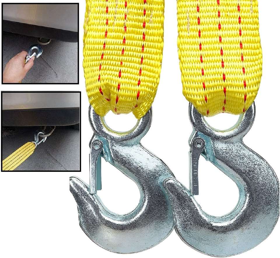 BROTHERTWO 3 Ton Heavy Duty Tow Strap – 4M Strong Cable for Tata Indica ...