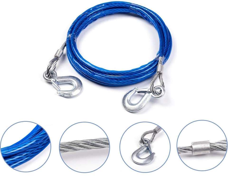 MATIES Heavy Duty 12Mm Steel Wire Emergency Super Strong With Dual Hook ...