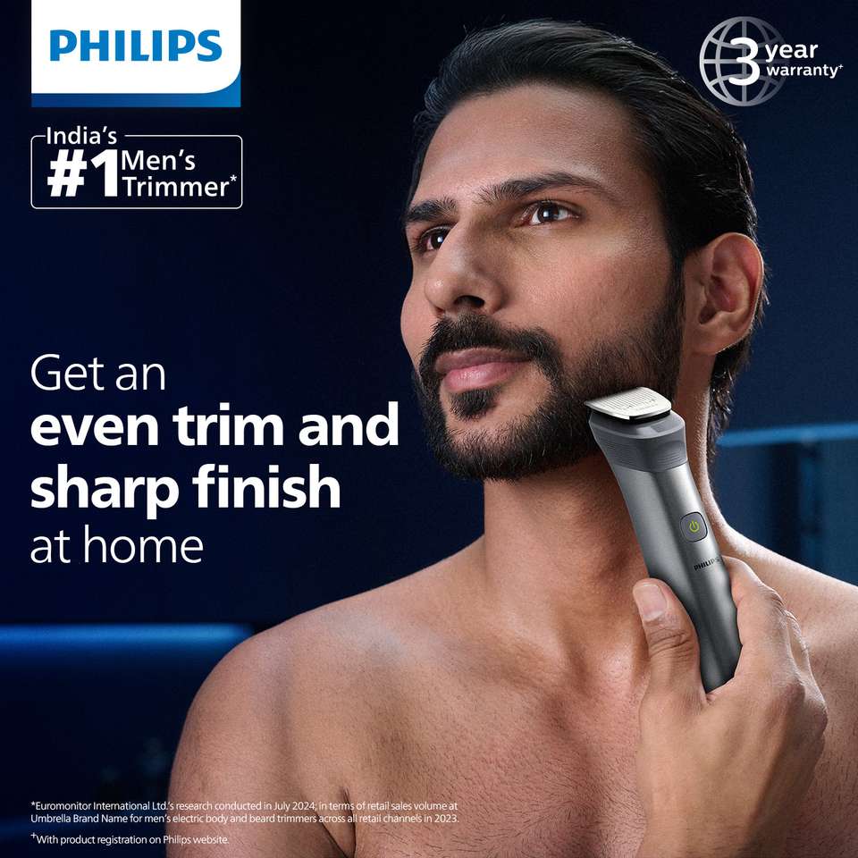 PHILIPS MG5930/65, 11 in 1 Multigroomer, Patented Beardsense Tech ...