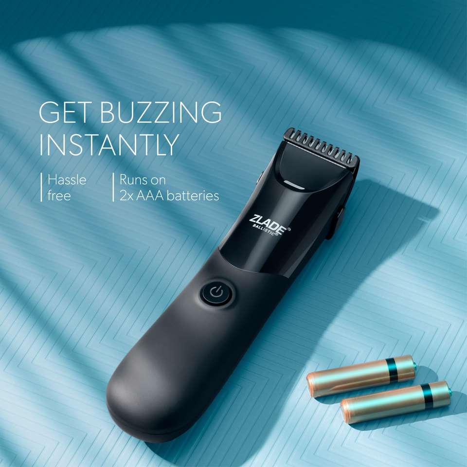 Zlade Trimmer for Men | Beard, Body, Pubic Hair | AAA Cell Battery ...