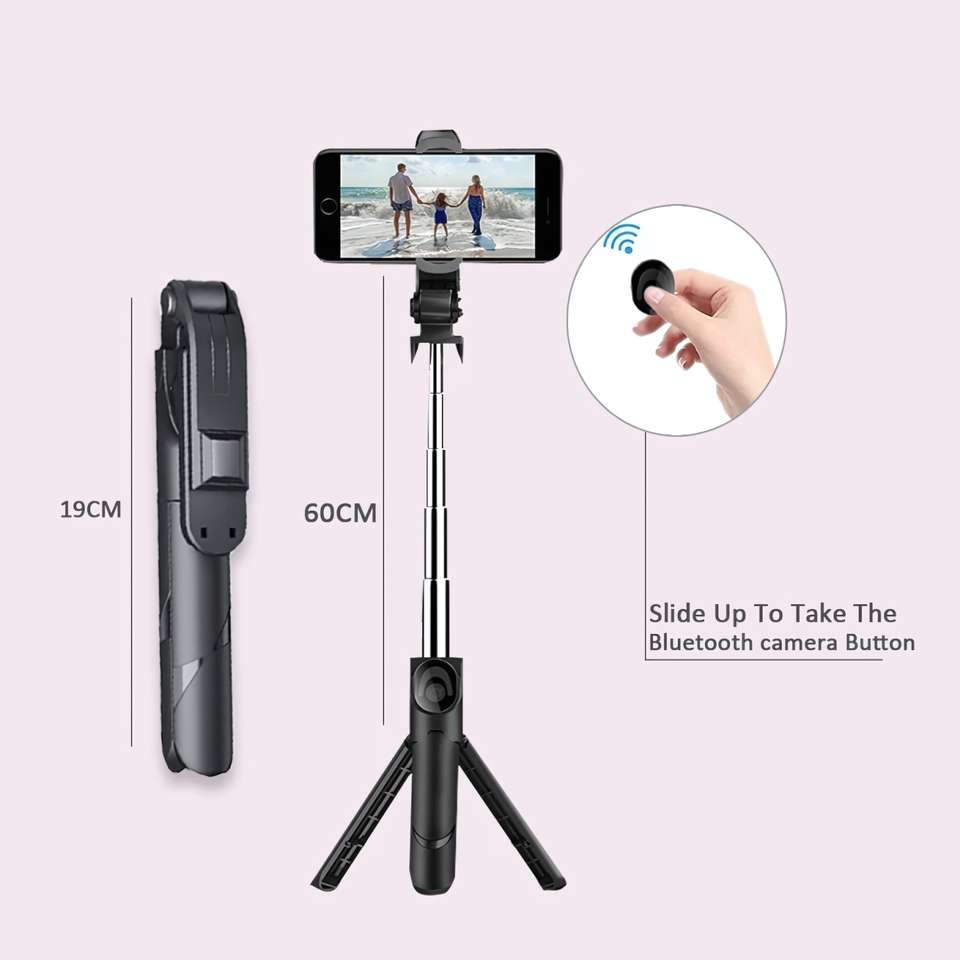 NAFA 3-in-1 Convertible Tripod, 360° Rotating Phone Holder, Bluetooth ...