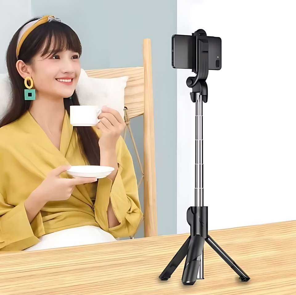 NAFA 3-in-1 Convertible Tripod, 360° Rotating Phone Holder, Bluetooth ...