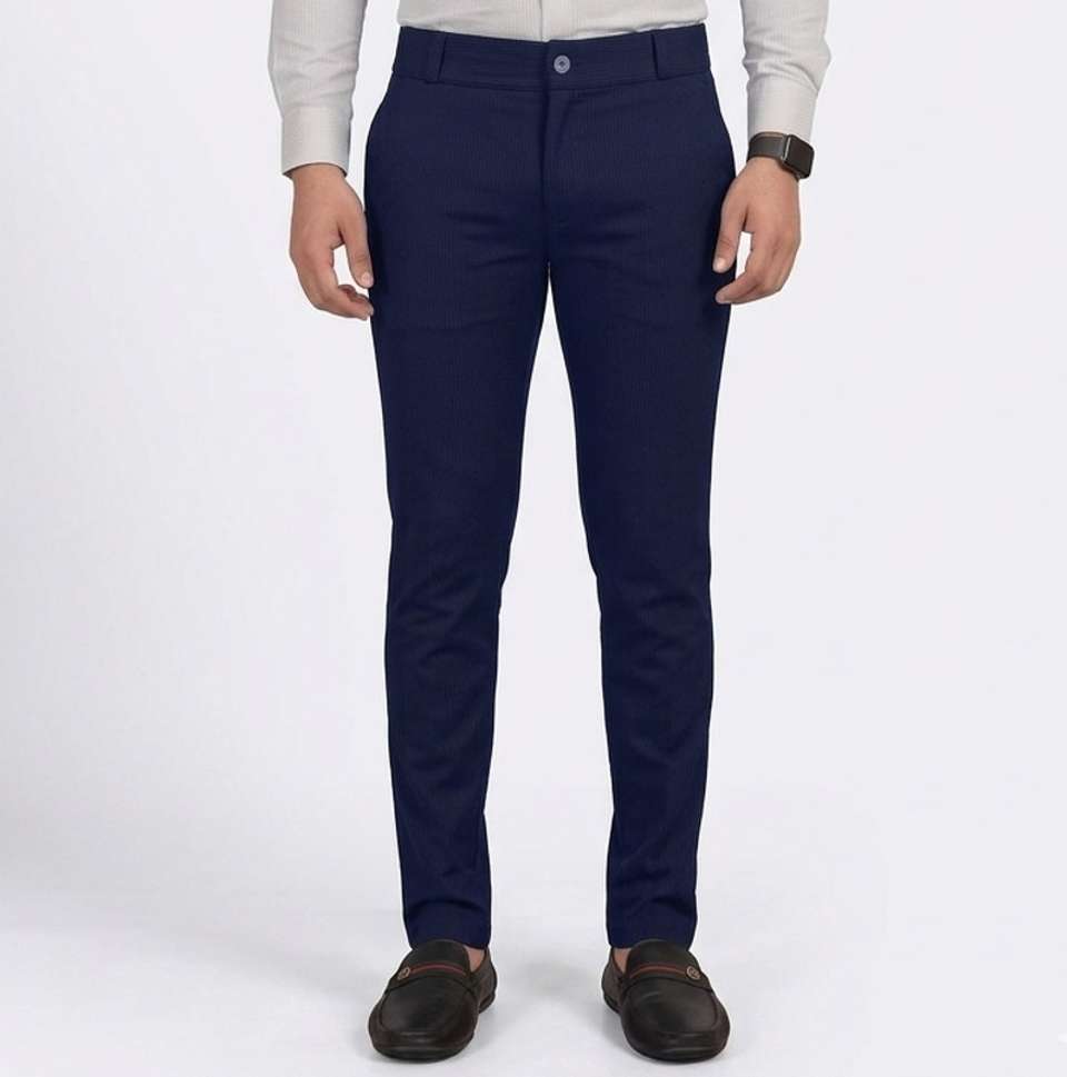 amodastyle Slim Fit Men Grey, Black, Dark Blue Trousers - Buy ...