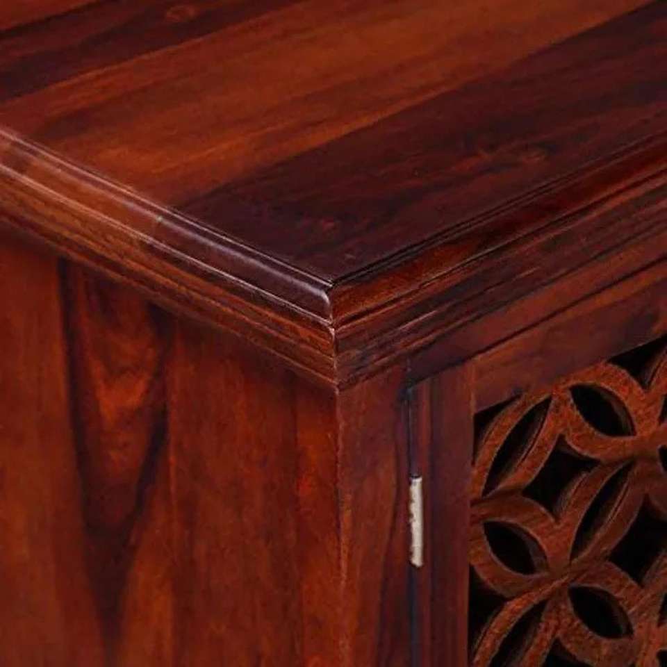 TRUE FURNITURE Sheesham Solid Wood TV Entertainment Unit Price in India ...