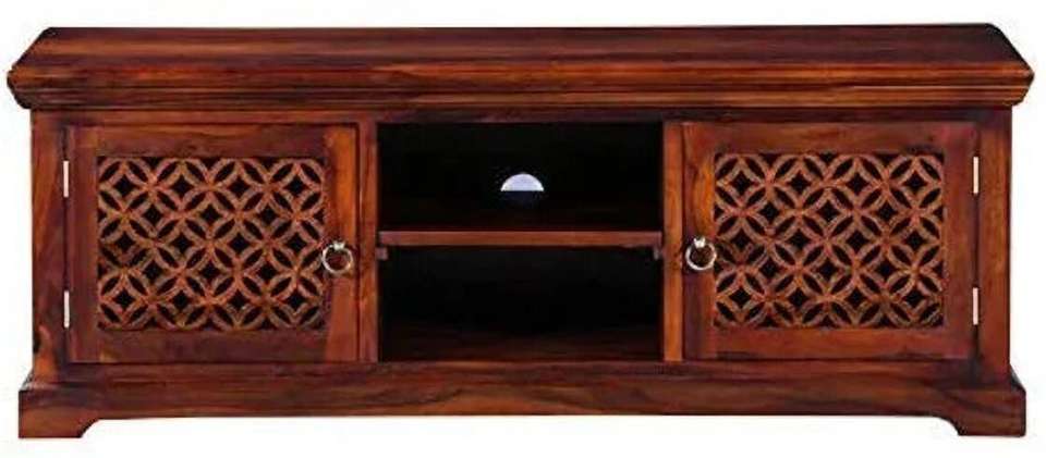 TRUE FURNITURE Sheesham Solid Wood TV Entertainment Unit Price in India ...