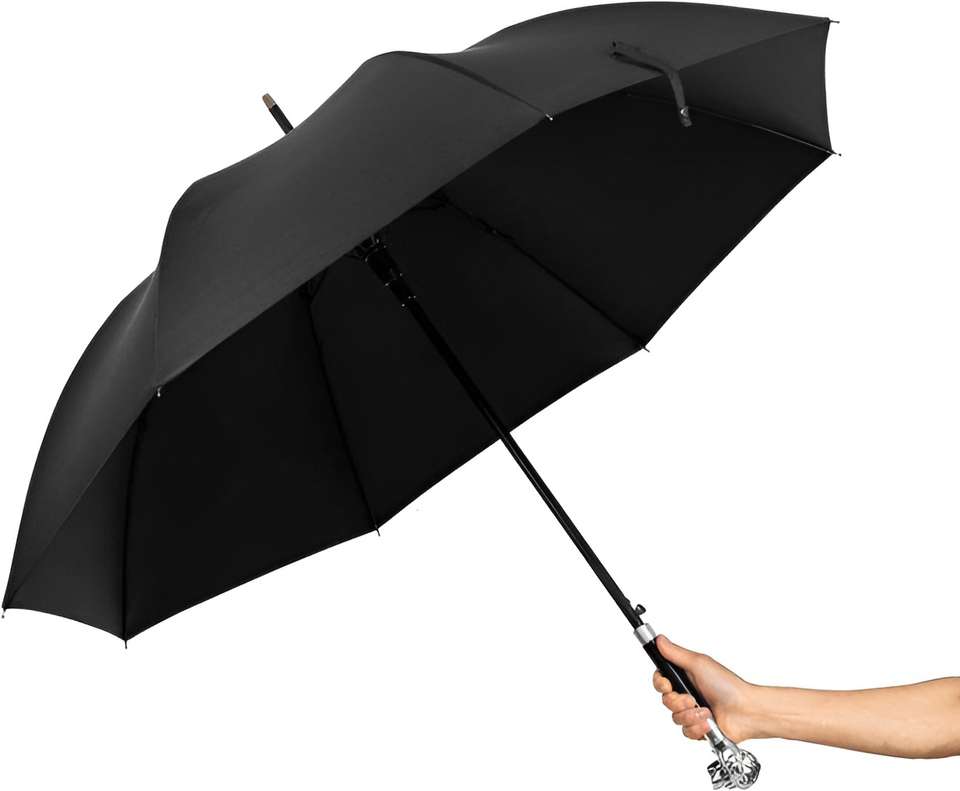 Ginoya Brothers Automatic Open Stick Golf Umbrellas for Rain, Sun ...