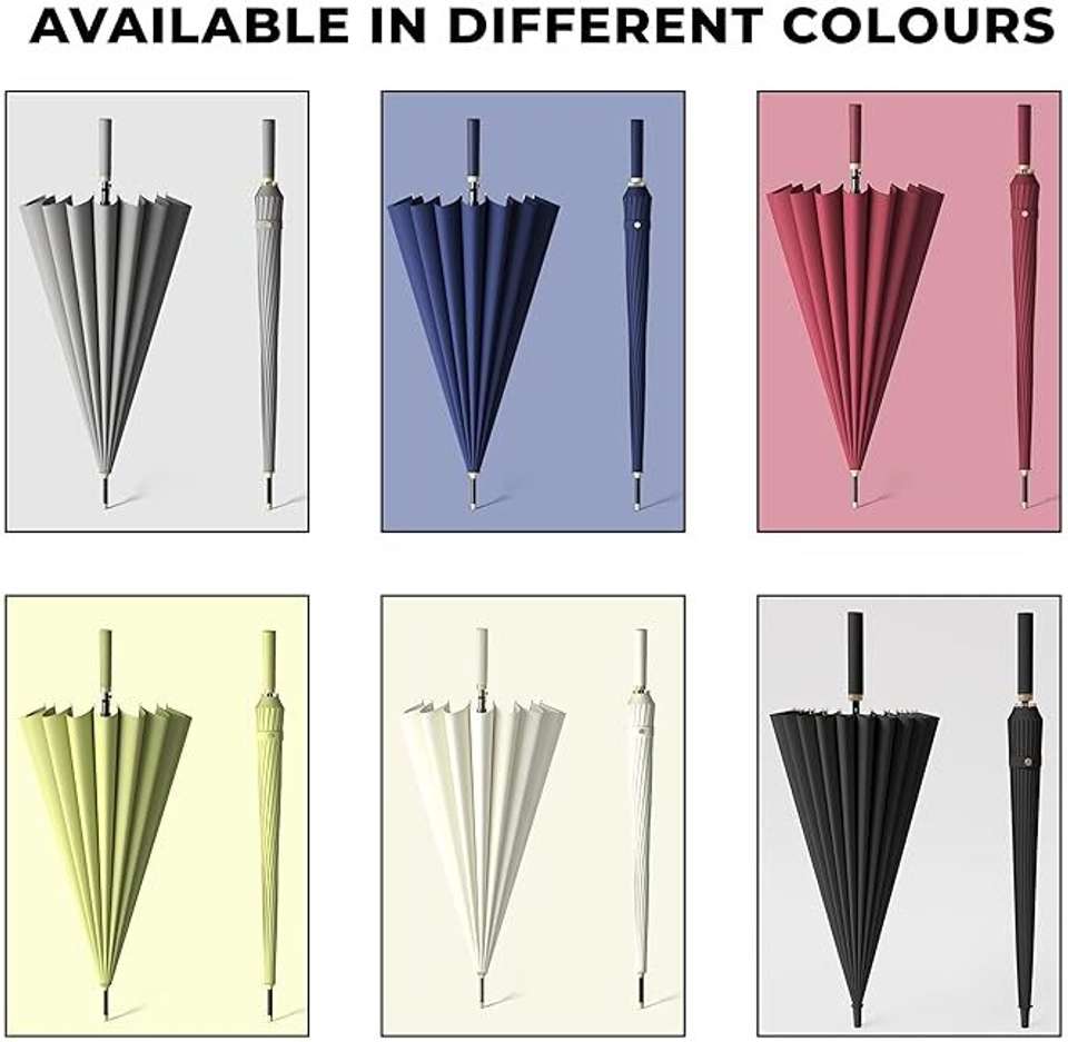 KRAPTICK Long Umbrella, Big Size Umbrella, Water-Proof Umbrella Golf ...