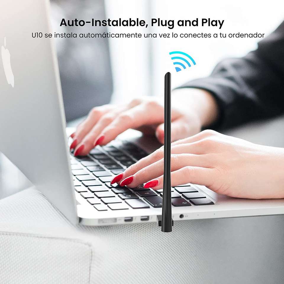 TENDA U10 AC650Mbps Dual-Band Wireless Dongle, 6dBi Internal Antenna ...