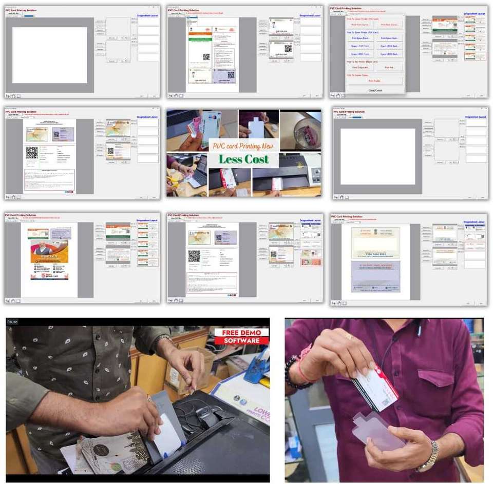 Saral PVC Card Printing Software (7 days Full Features Trial pack) + 20 ...