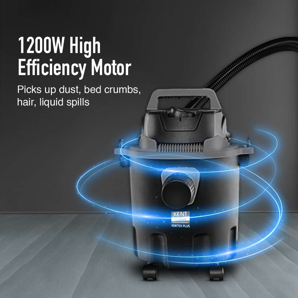 KENT Vortex Plus Wet & Dry Vacuum Cleaner Blower Function 1200W Power ...