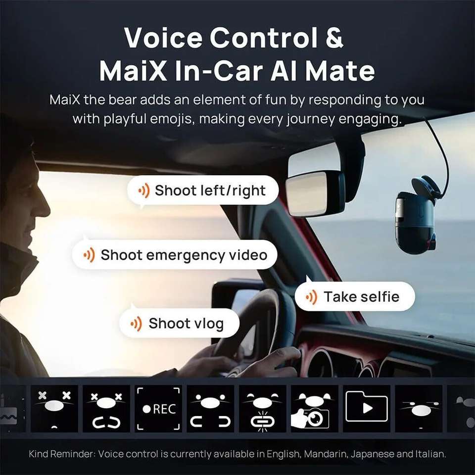 70MAI 4K HDR Omni DashCam, Dual STARVIS 2 IMX 678 & IMX 662, AI Motion ...