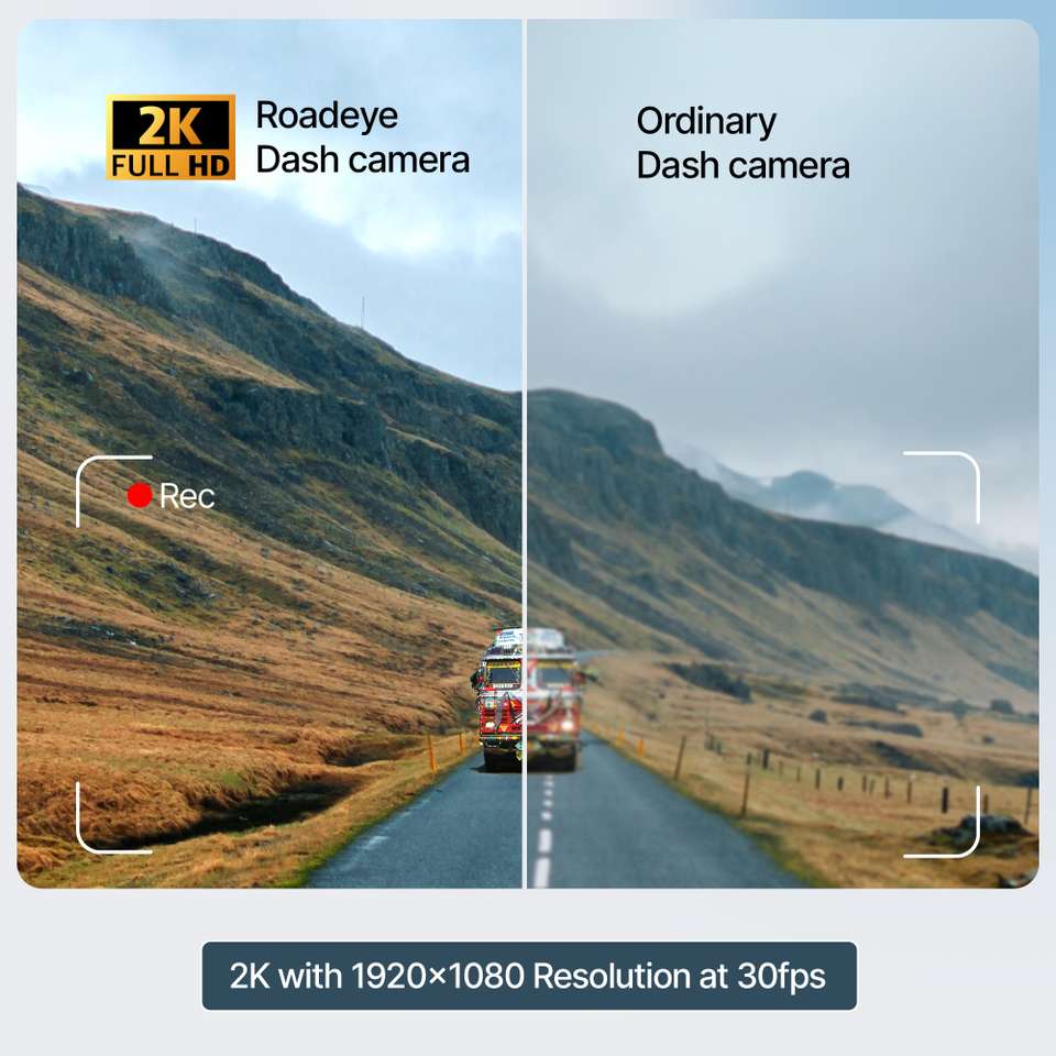 CrossBeats RoadEye DC02 2K FHD Dual Dashcam with Night Vision|ADAS|150 ...