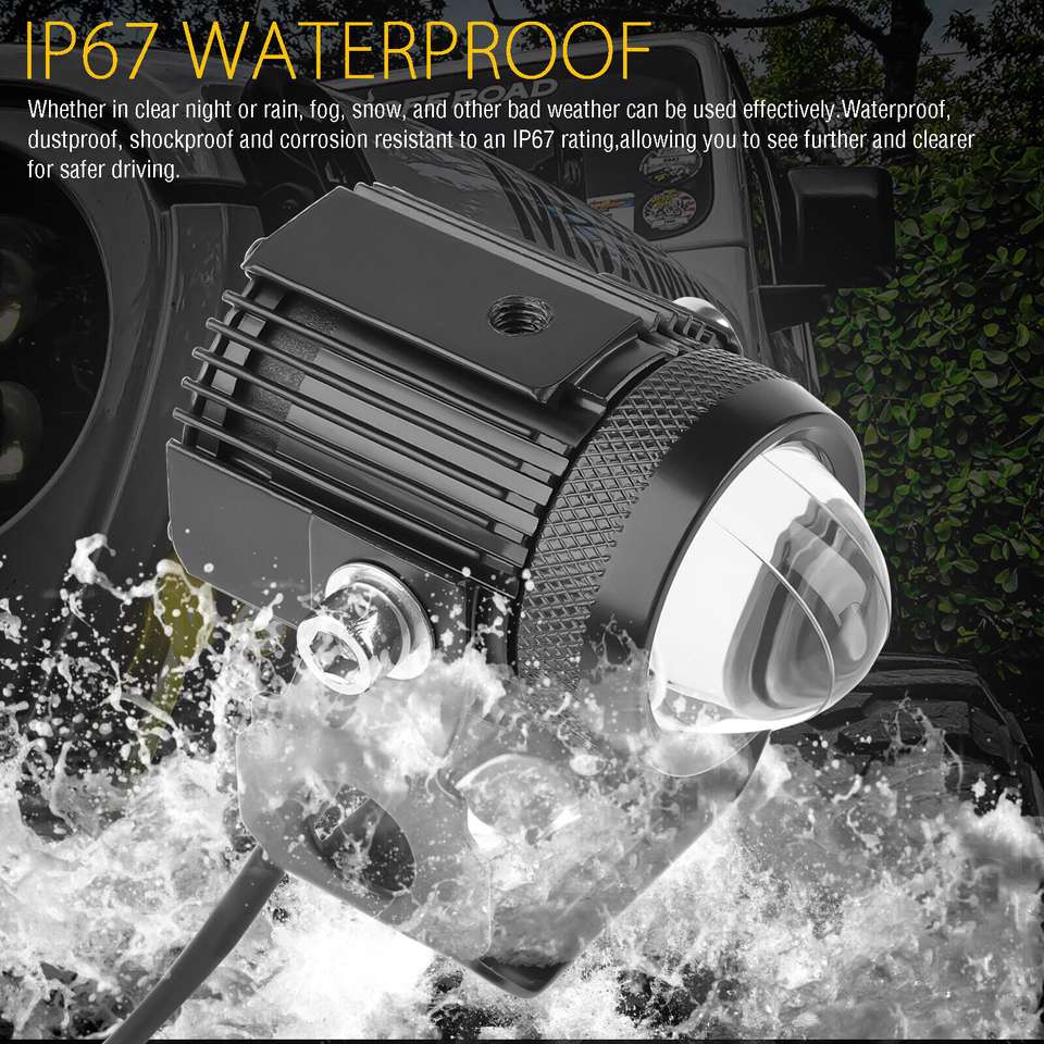 GONAMA Universal Fog Light Lamp Projector Mini driving Spotlight ...