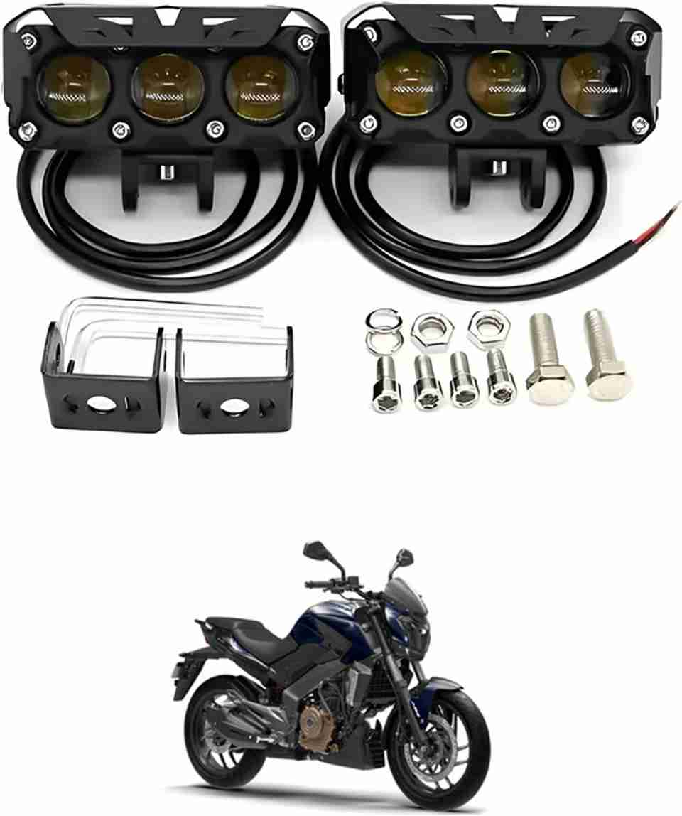 GONAMA Universal For All Motorcycle Fog Light Spot Projector Yellow And ...