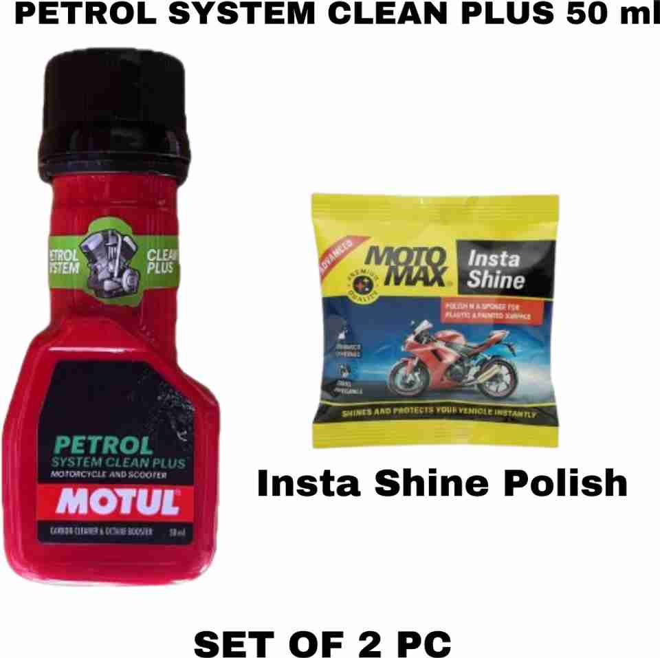 MOTUL Petrol System Clean & Insta Shine Polish High Performance Engine ...