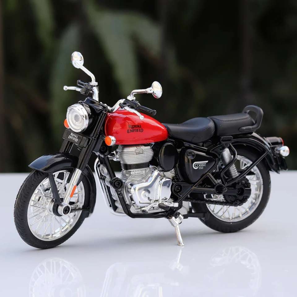 T'tots Royal Enfield Bullet Bike | Metal Diecast Scale Model Classic ...
