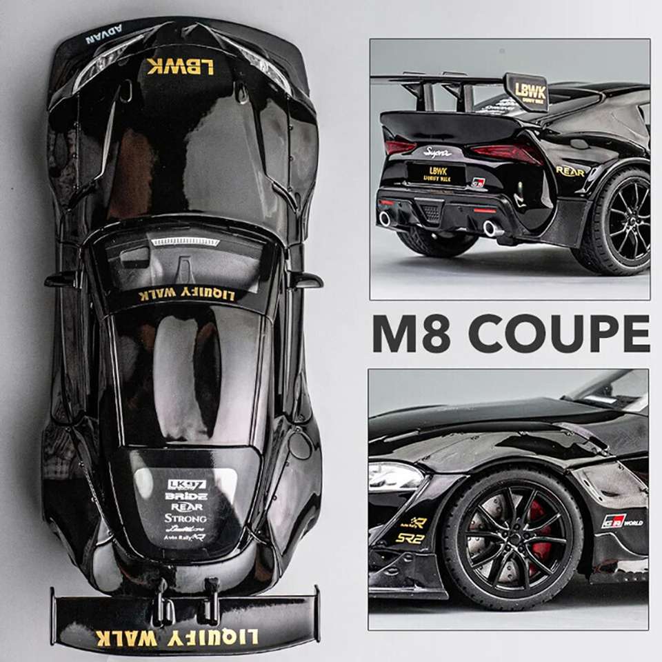 ZHASK 1:24 Zinc Alloy Diecast Metal Toyto Supra Sport Car - 1:24 Zinc ...