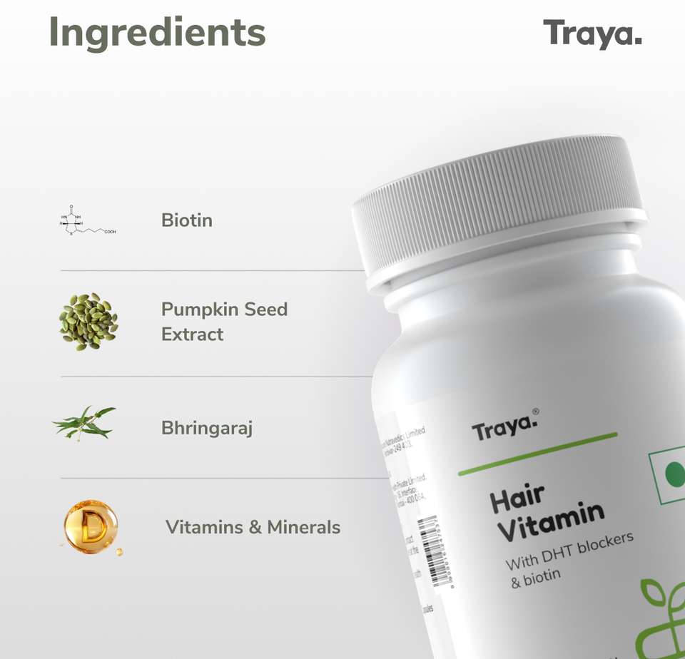 Traya Hair Growth Combo, Ras (120) + Vitamins (30 Tablets) Price in ...