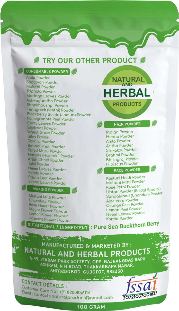 NATURAL AND HERBAL PRODUCTS Sea Buckthorn Berry Juice Powder Rich In ...