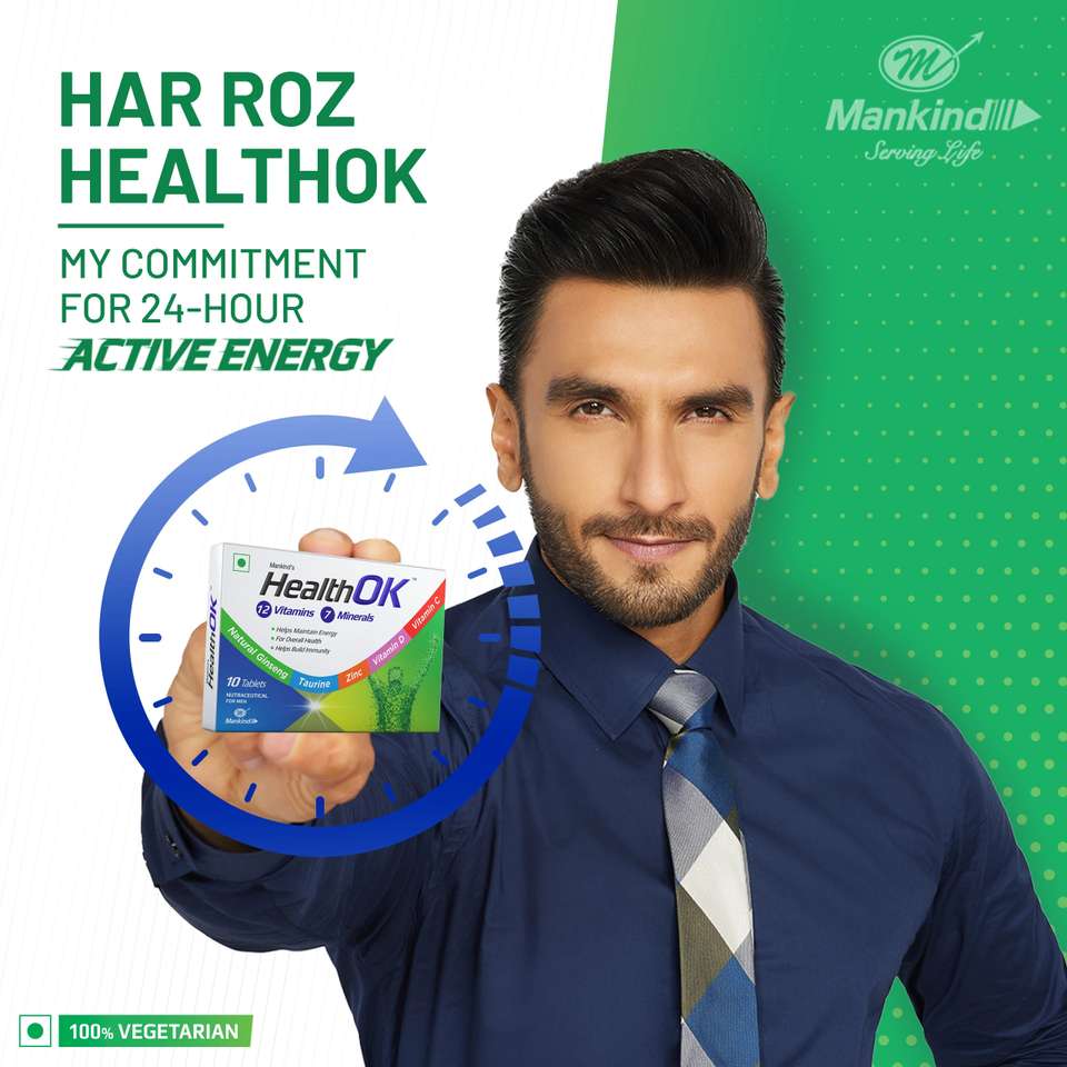 Health Ok Daily Multivitamin With Natural Ginseng for Energy & Overall ...