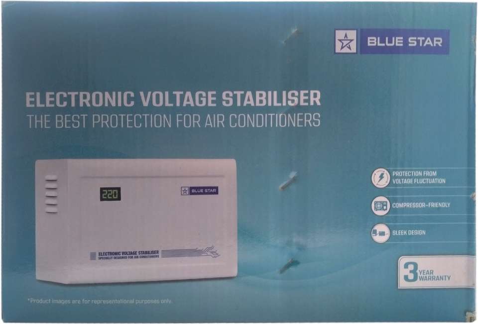 Blue Star (VS413DTA-GT) 130-280V Double Booster Stabilizer for 1.5 Ton ...