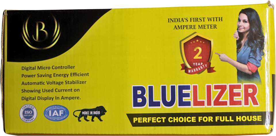 BLUELIZER 6 Kva Mainline Stabilizer Working Range (80 - 300 V) Loading ...